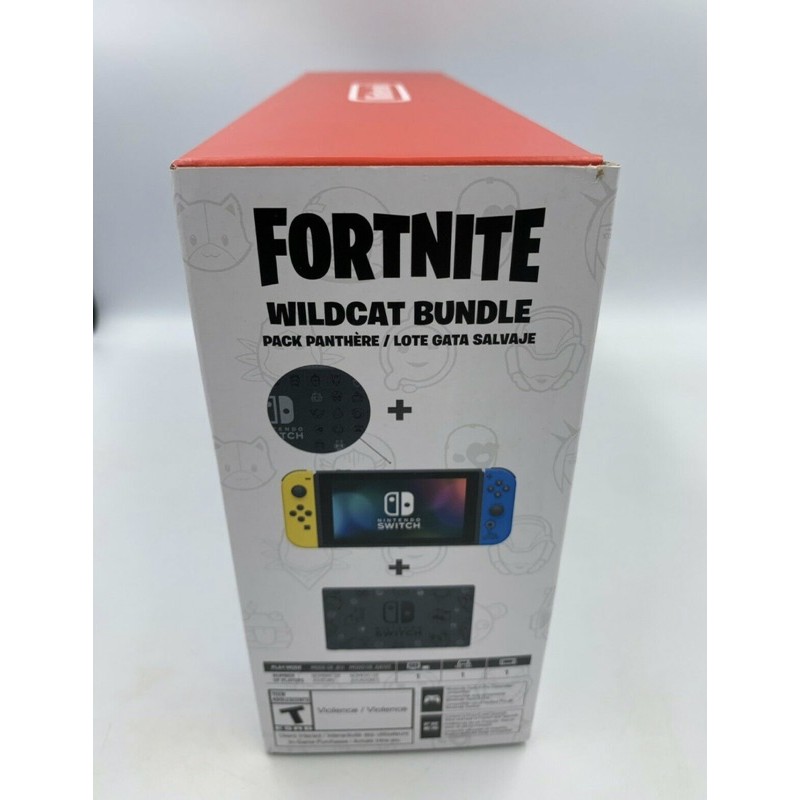 New Nintendo Switch Fortnite Wildcat Bundle with 2000 V Bucks Special ...