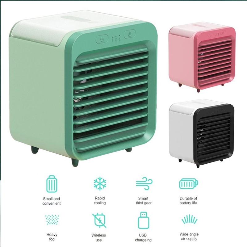 New Mini Portable Air Cooler Fans Air Conditioner Light Desktop Air ...