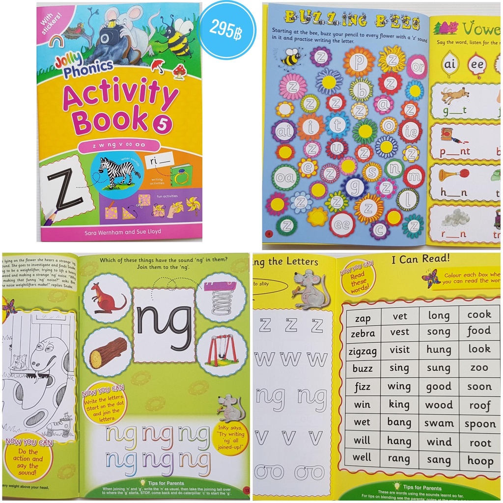 Jolly Phonics Activity Books set 1-7 Activities - jollybooks - ThaiPick