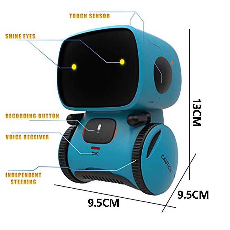 Intelligent Robot Toy Dance Sing Repeating Recorder Touch Control Voice ...