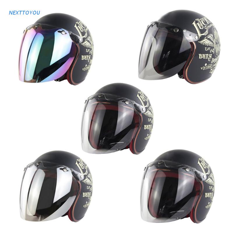 NEXTTOYOU Helmet With Bubble Visor On PC Design Face Open 3 Levels FGBM ...