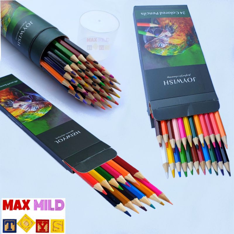 สีไม้ JOYWISH สีไม้แท่งยาว 12สี 24สี 36สี เครื่องหมายการค้าเดิม Joseph ...