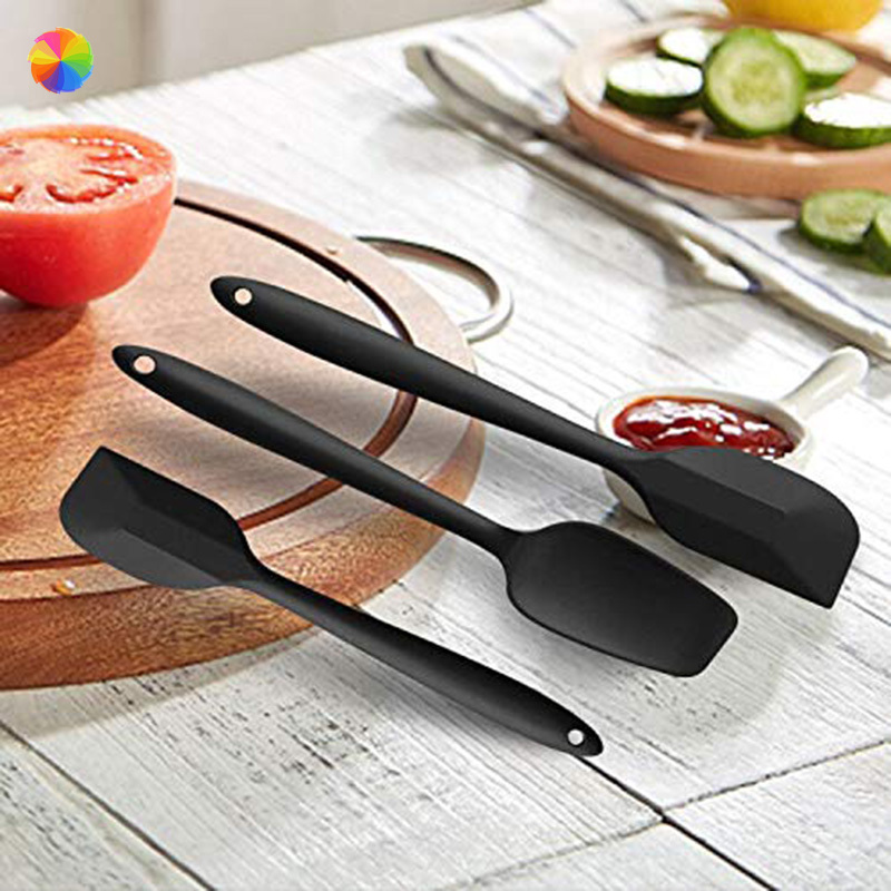 3Pcs Silicone Kitchen Spatula Pastry Tools Set Baking Spoon Spatula ...