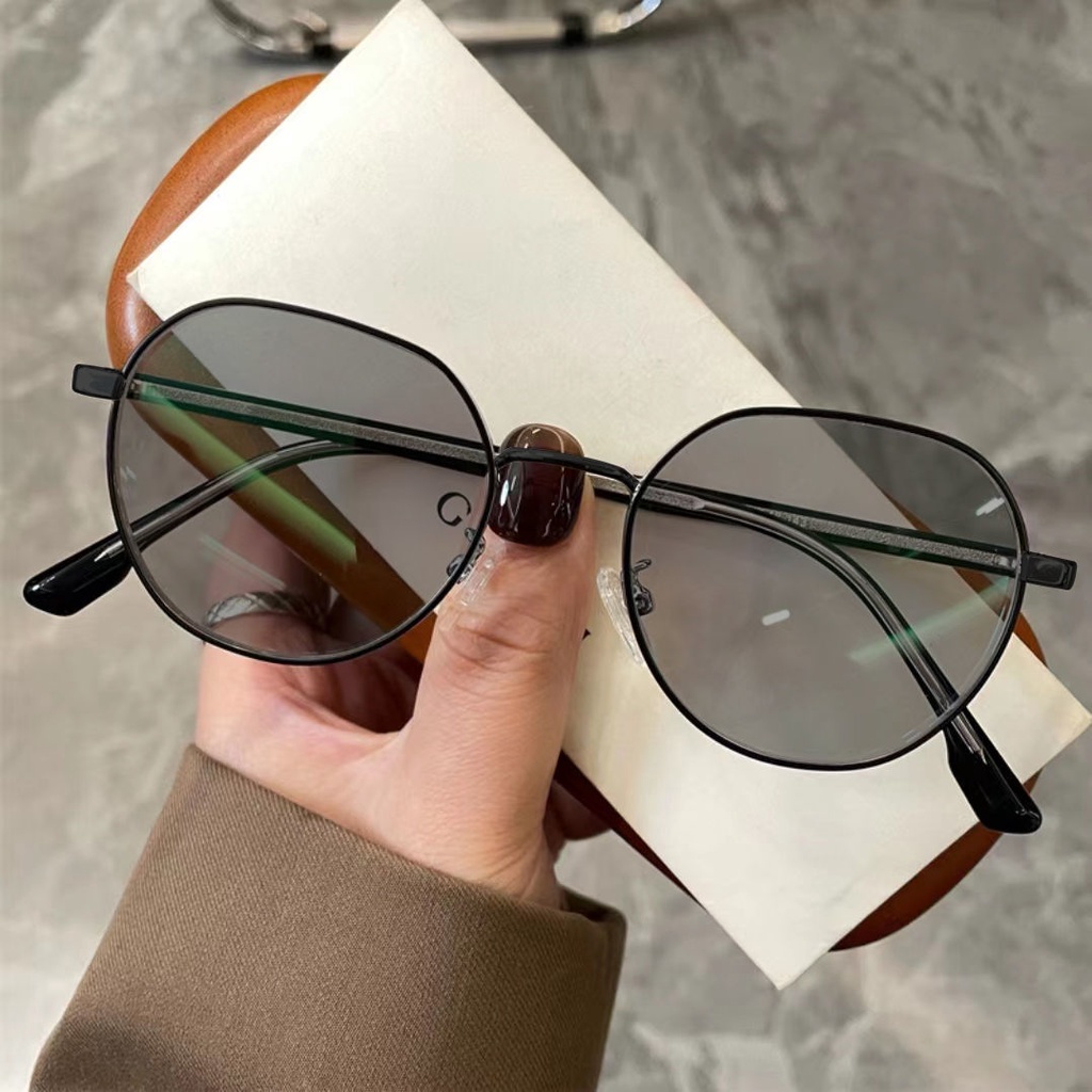 FNCXGE TR90 แว่นสายตาสั้น สายตาสั้นยาว (0 ถึง 600) เลนส์ออโต้ เปลี่ยนสีในแสงแดด 5 สีเลนส์แว่นตา ...