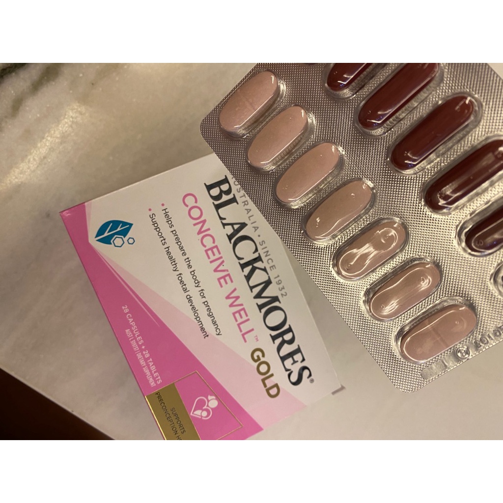 Blackmores Conceive Well Gold Elevit ยาบํารุงก่อนตั้งครรภ์ มีบุตรยาก ...