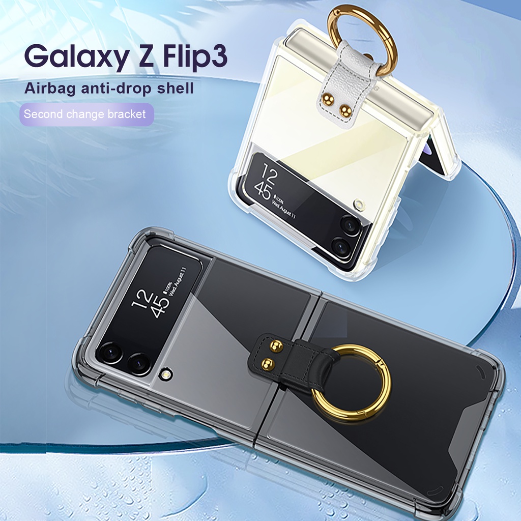 ZYNR Airbag anti-fall Case For Samsung Galaxy Z Flip 3 ring bracket for ...