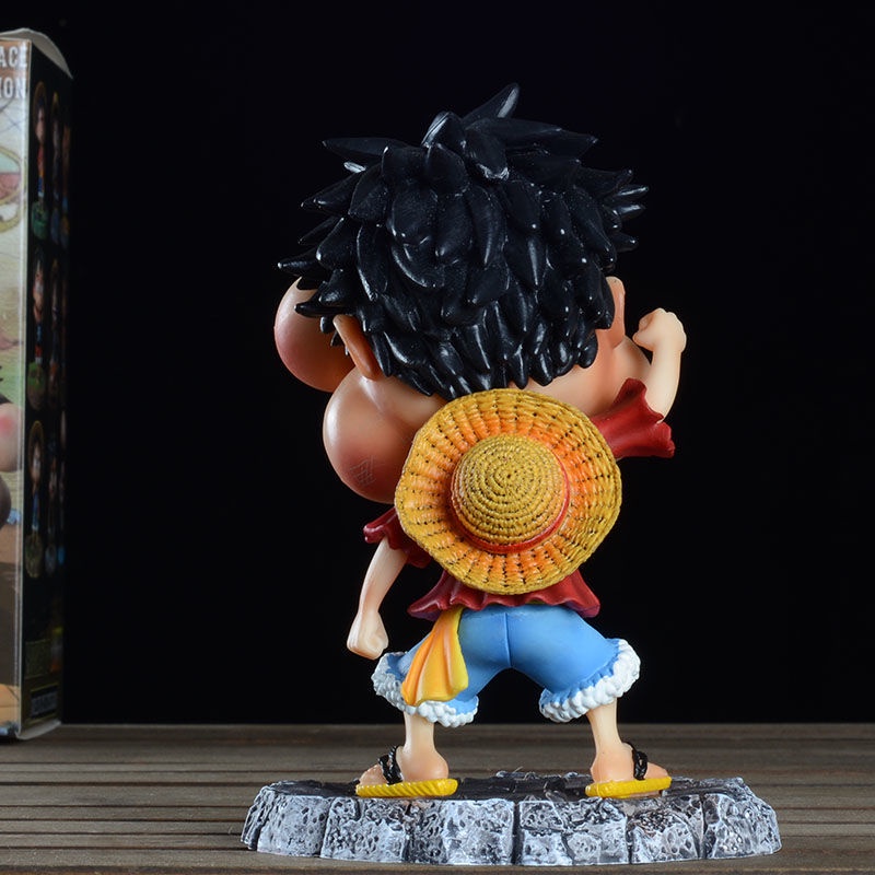 โมเดลฟิกเกอร์ One Piece Luffy Childhood Get Beaten Luffy Q Version ...