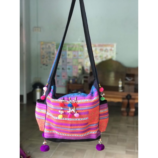 กระเป๋าม้งชาวเขา งานปักม้ง งานHandmade | Shopee Thailand