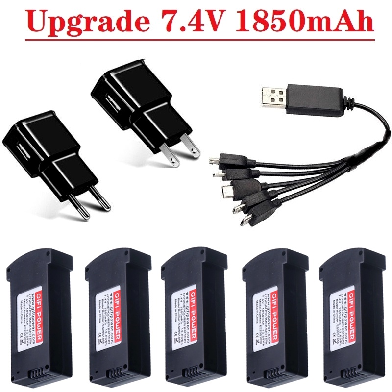 Upgrade 7.4V 1850MAH LiPo Battery Charger Sets For RC E520 E520S JD-22S ...