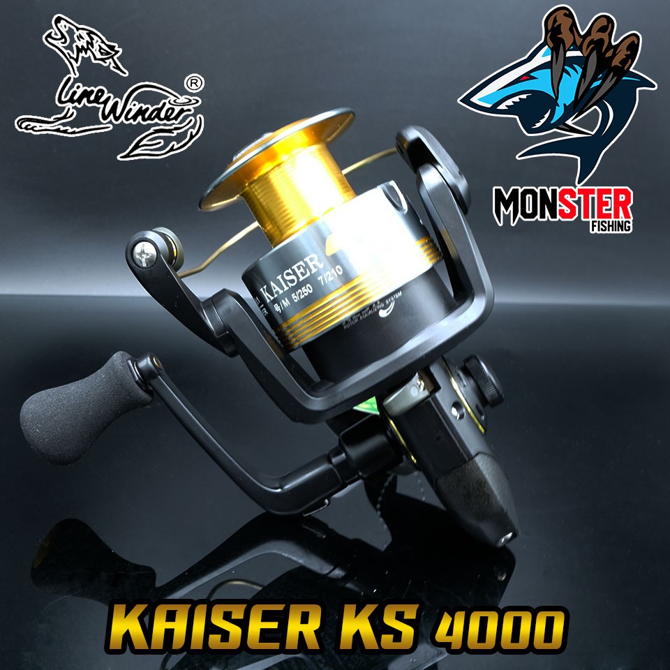 รอกตกปลา รอกสปินนิ่งหมาป่า LINE WINDER รุ่น KAISER KS 20003000400050007000 - krakentackle - ThaiPick