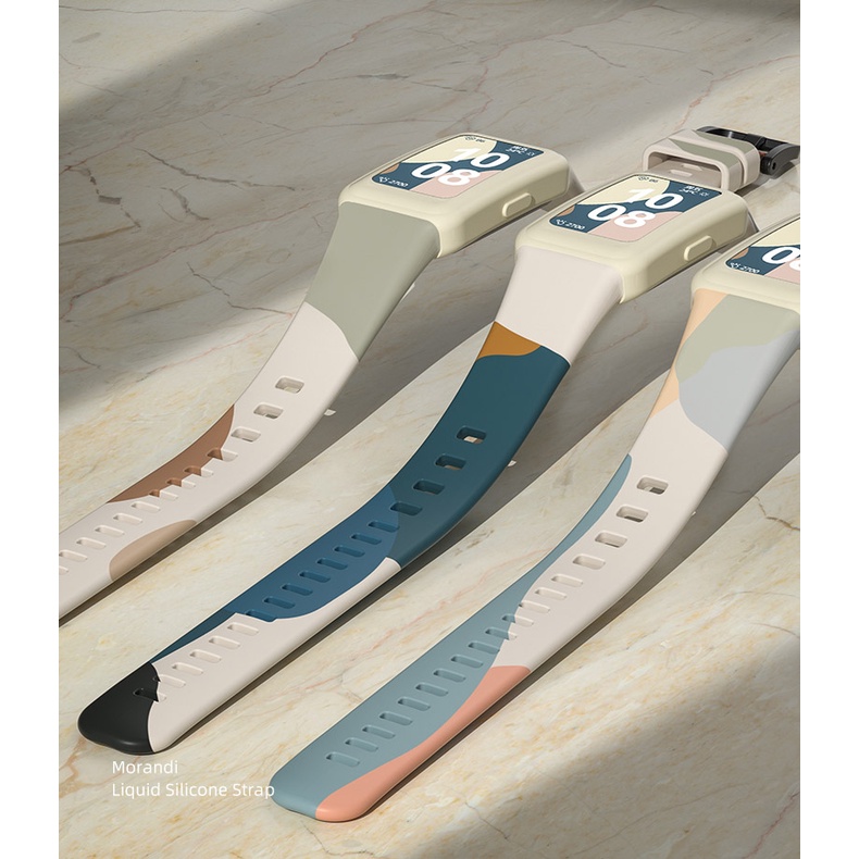 Morandi สายนาฬิกาข้อมือซิลิโคนนิ่ม สีสดใส แบบเปลี่ยน สําหรับ Huawei ...