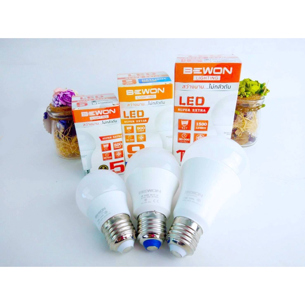 หลอดบับ Extra LED Bewon 7W-18W หลอดกลม แอลอีดี | Shopee Thailand