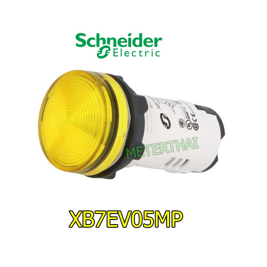 Schneider Electric XB7EV05BP Pilot Lamp ไพลอตแลมป์ สีเหลือง Yellow ...