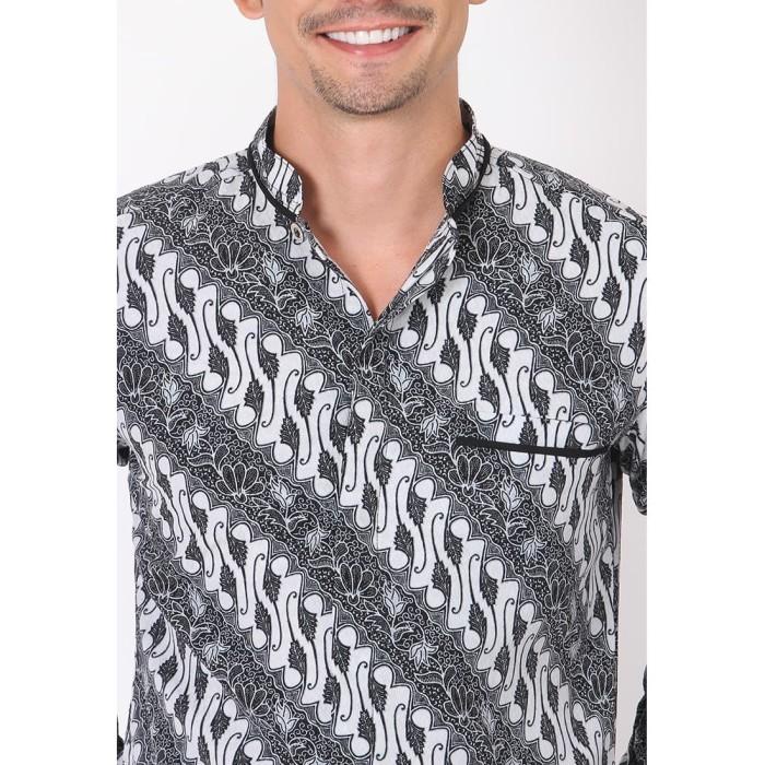 ผ้าบาติก สําหรับผู้ชาย เสื้อเชิ้ต Adikusuma By Arjuna Weda Seling Parang Batik สีดํา ...