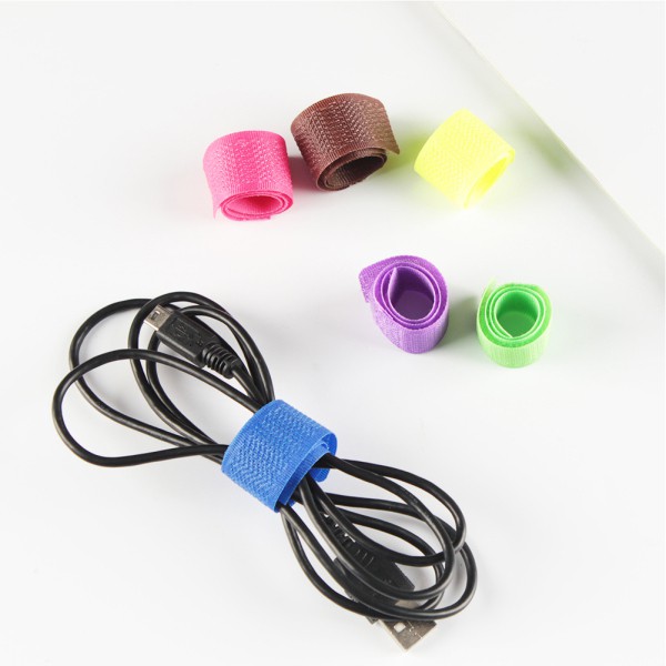 Magic Sticker Cable Ties Reusable Fastening Wire Organizer Cord Rope ...