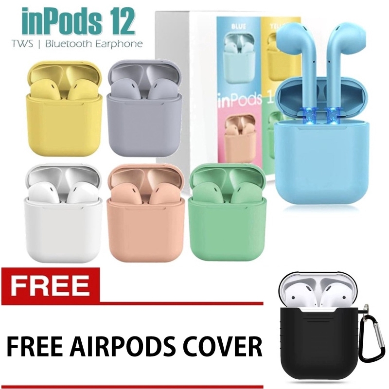 สเตอริโอ InPods 12 TWS ไร้สาย V5.0 ชุดหูฟังบลูทู ธ InPods12 หูฟัง I11 ...