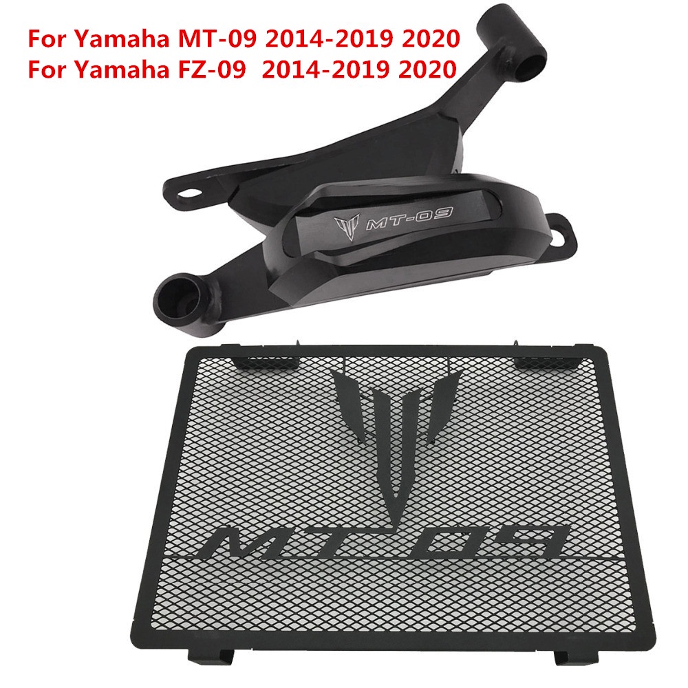 ปรับโฉม&FZ-09 MT-09 Engine Anti Slider Crash Radiator Guard Cover ...