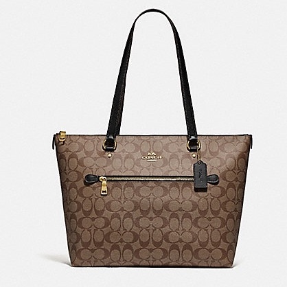 พร้อมส่ง แท้ 100 New Coach Zip Tote รุ่นใหม่ GALLERY TOTE IN SIGNATURE ...