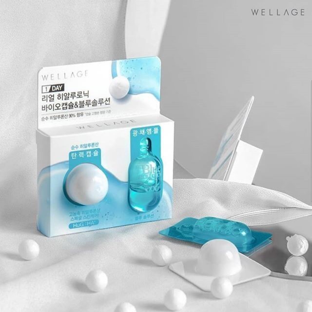 Wellage Real Hyaluronic Bio Capsule Blue Solution (1 Day Kit ...