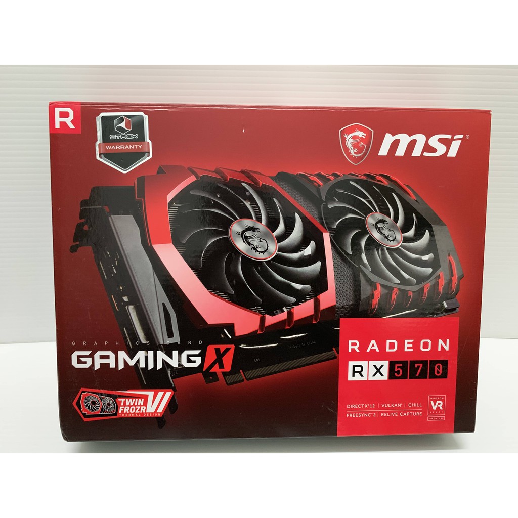 MSI RX 570 8GT OC 8GB GDDR5 256BIT GRAPHICS CARD