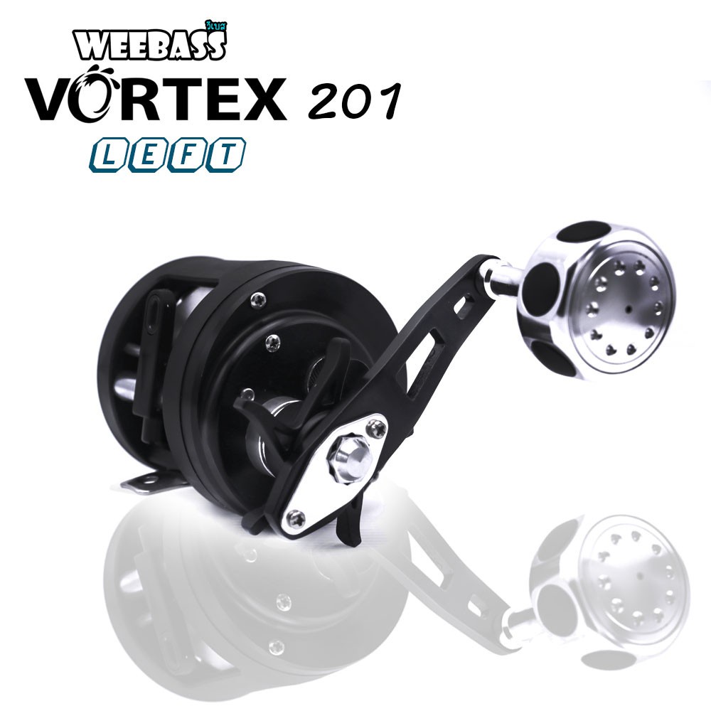 WEEBASS รอก - รุ่น VORTEX เบอร์ 200201 (สีดำ) รอกตกปลา รอกเบท รอกกลม - lvn7q42xag - ThaiPick