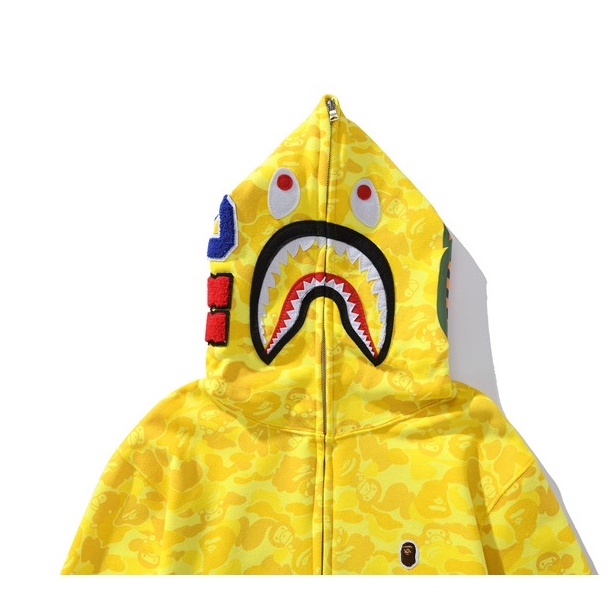 Bape yellow camo jacket hoodie Kanye Pharrell milo ianconnor ...