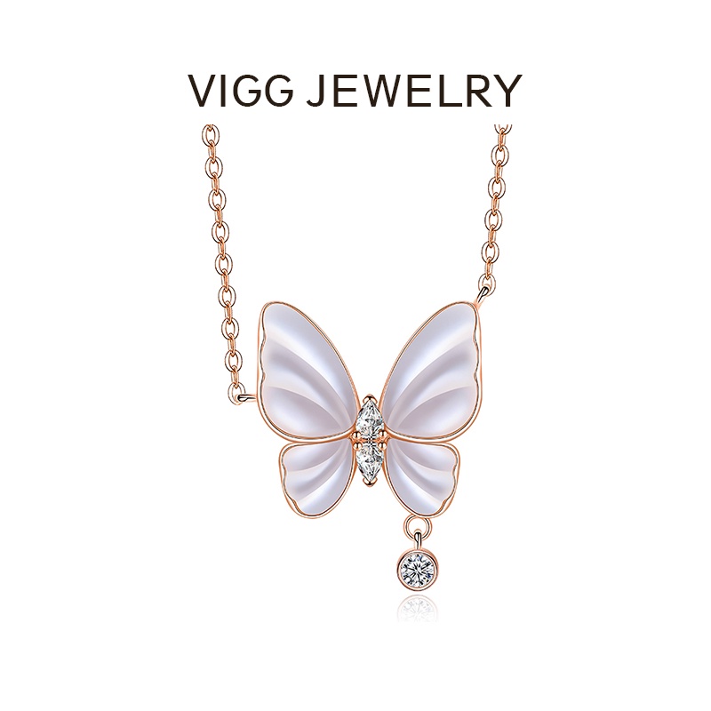 VIGG Dream สร้อยคอผีเสื้อ 2022 ใหม่ผู้หญิงอินเทรนด์เงินสเตอร์ลิงไหปลาร้าโซ่จี้เงินแท้สร้อยคอแสง ...