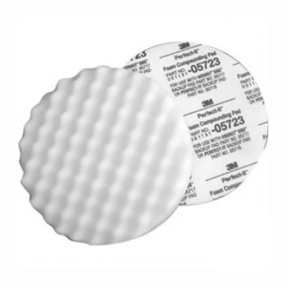 #3M #05723 Foam Compounding Pad, Single Sided ฟองน้ำ/โฟมขัดหยาบสีขาว ...