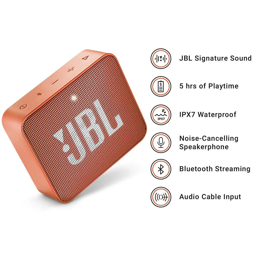 (ของเเท้100) ลำโพงบลูทูธJBL Go2 Wireless Bluetooth Speaker - orangeส้ม ฟรีกระเป๋าลำโพง ลำโพงไร้ ...