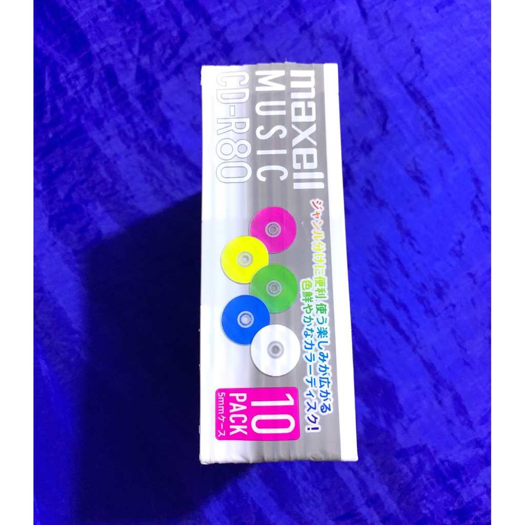 Maxell Music CD-R 80 Min Color Mix 10 PCS ????????แผ่นซีดีเปล่าของใหม่ ...
