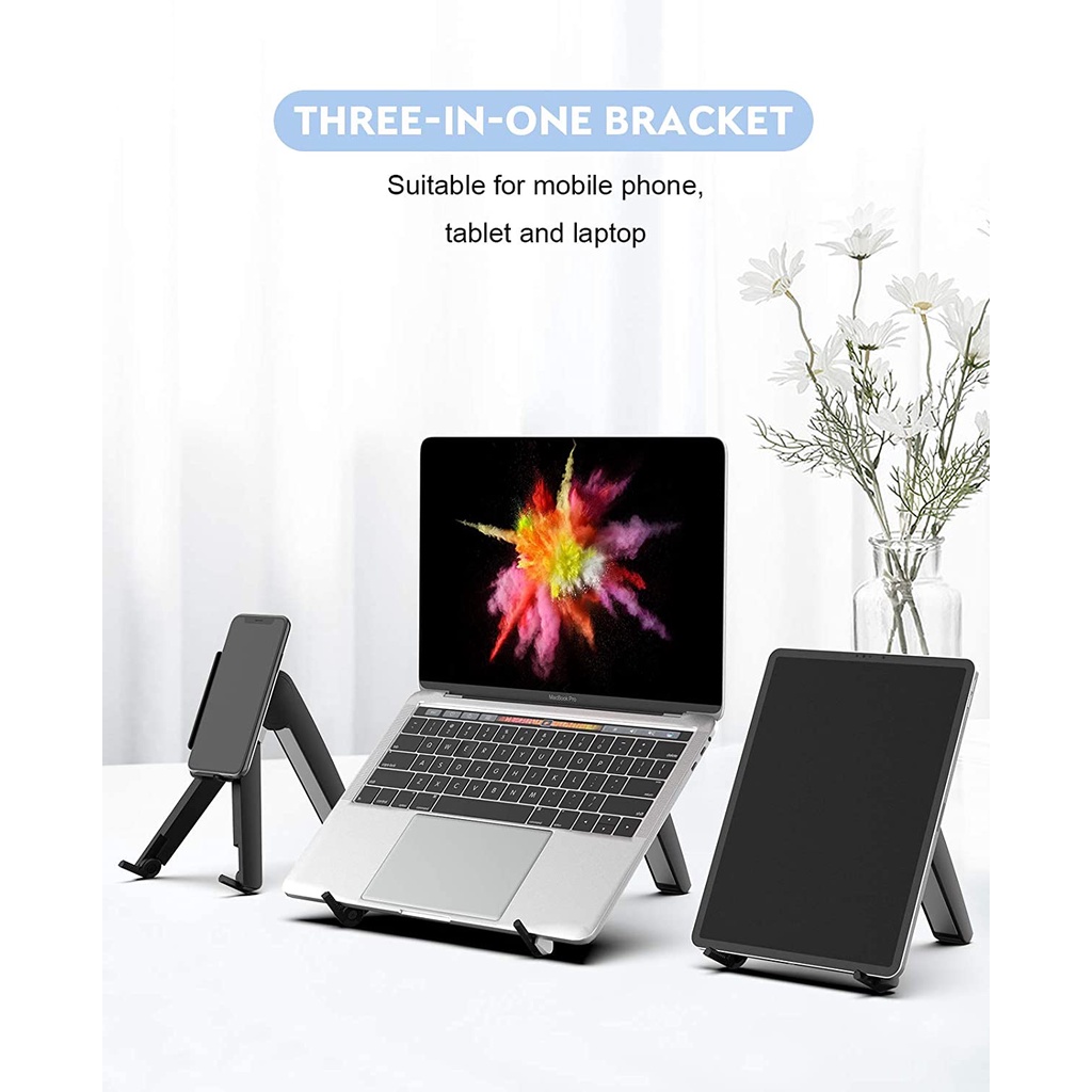 Laptop Stand Holder Mount Adjustable Angle Portable Notebook Stand ...