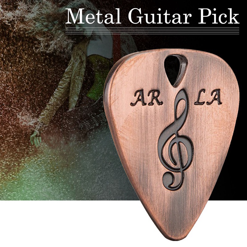 2 Pcs Metal Guitar Pick 0.38Mm Thin Durable Silver Color Professional ...