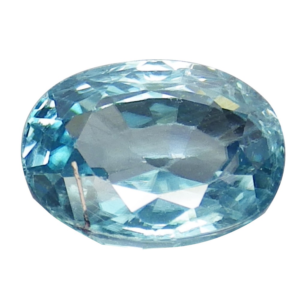 พลอย เพทาย ธรรมชาติ แท้ ( Natural Zircon Inclusion Gemstone ) หนัก 3.88 ...