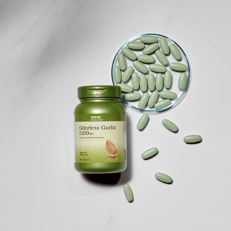 (สารสกัดจากกระเทียม) ????????GNC Odorless Garlic 1100mg 100 Tablets ...