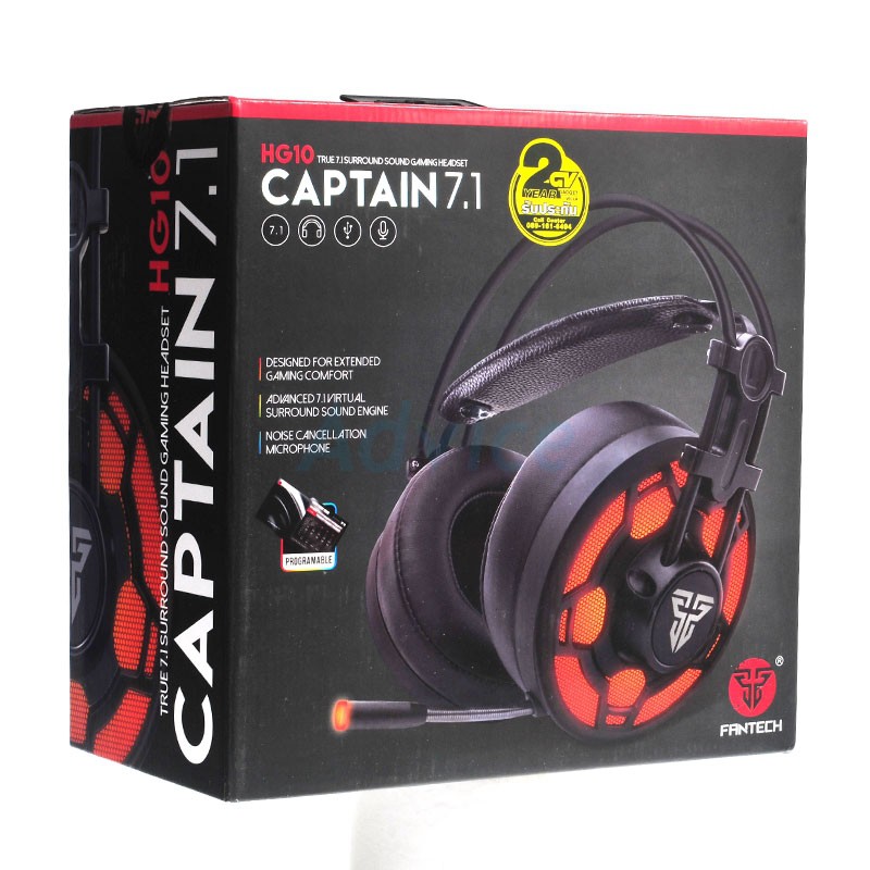 HEADSET (7.1) FANTECH Captain HG10 Gaming | Shopee Thailand