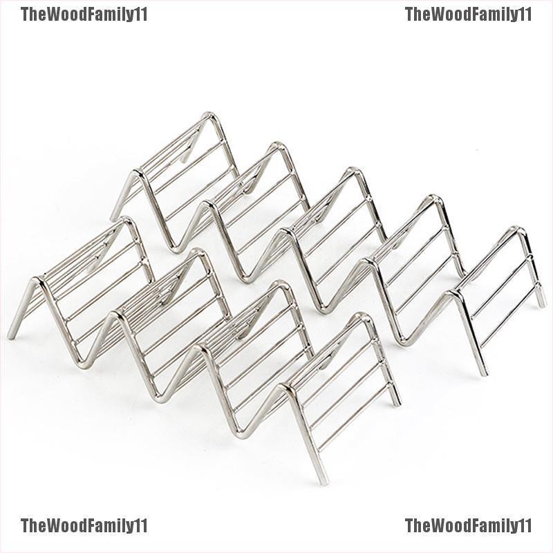 THF Taco Holder Stainless Steel Taco Stand Mexican Food Rack Shells 1-4 ...