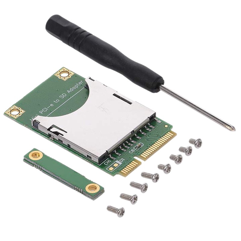 PCI-E Interface Port Adapter Mini PCI Express SSD SD Card Converter ...