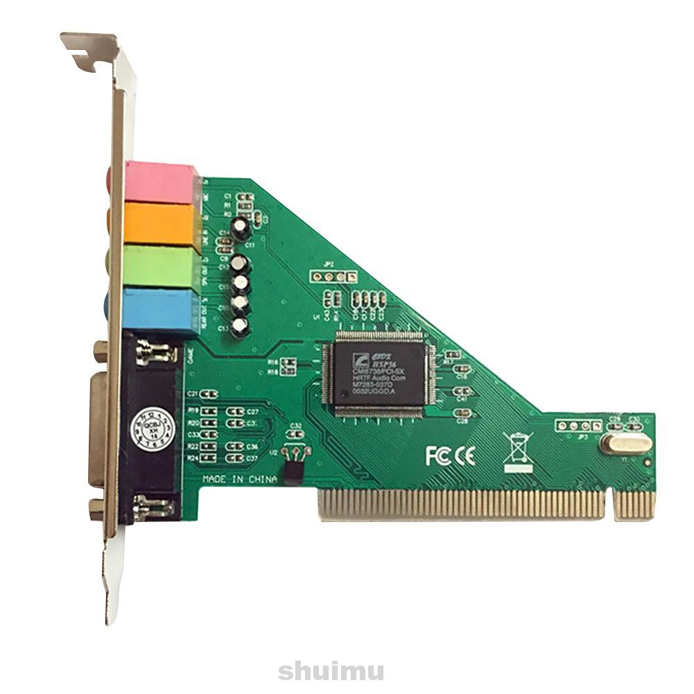 {LUV} 4 Channel 5.1 Surround 3D PCI Sound Audio Card MIDI for PC ...