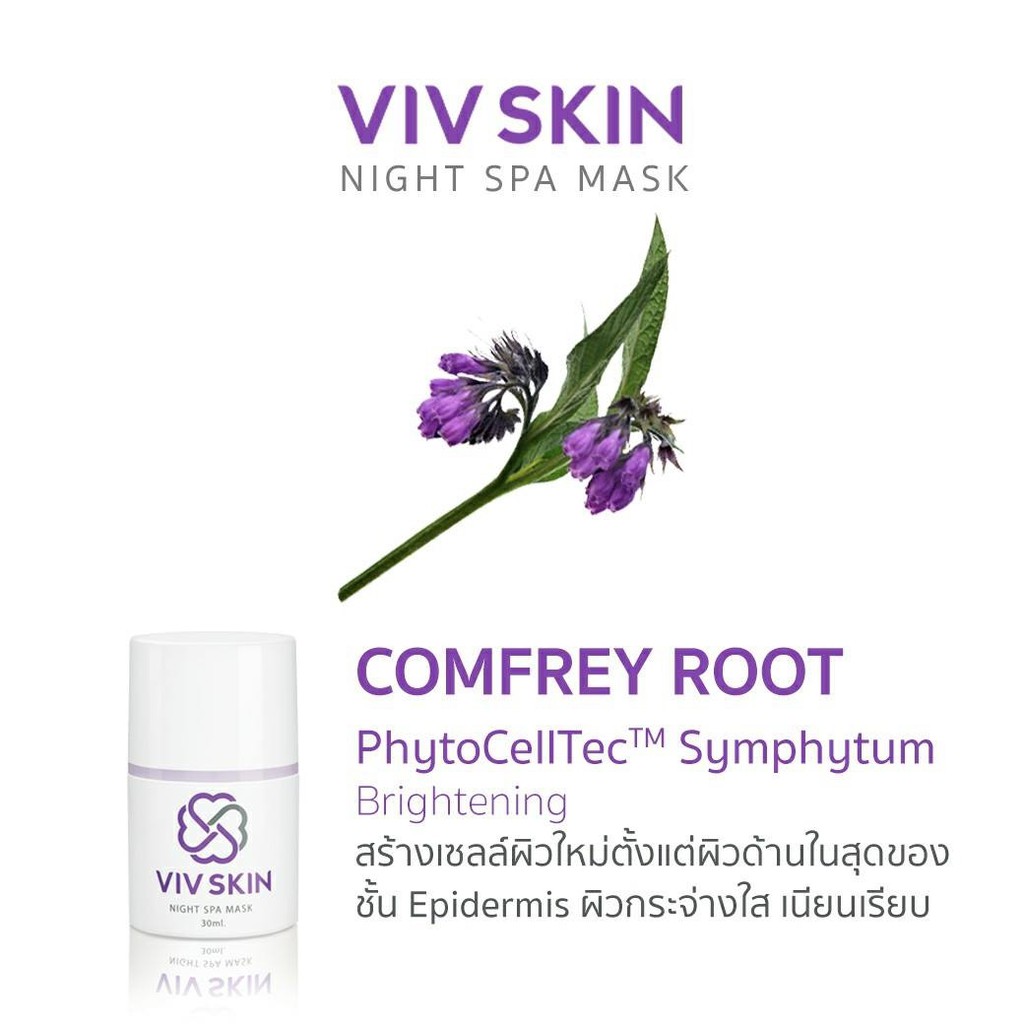 SET A 2 ชิ้น Viv Skin Night Spa Mask 30 ml. X 2 ชิ้น - vivskin_official ...