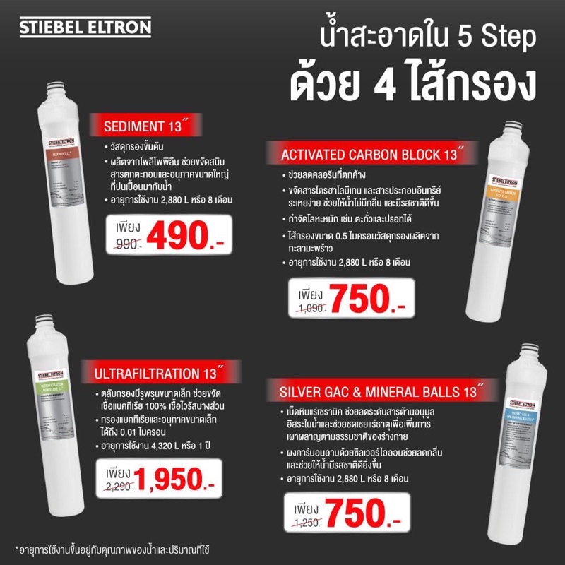 STIEBEL ELTRON เครื่องกรองน้ำสตีเบลรุ่น STREAM 5s - atopofmine - ThaiPick