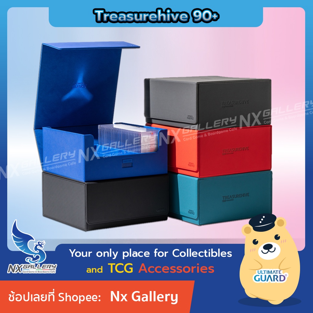 Ultimate Guard Treasurehive 90 กล่องเก็บการ์ด Top Loader Magnetic Card Case (Pokemon TCG MTG ...