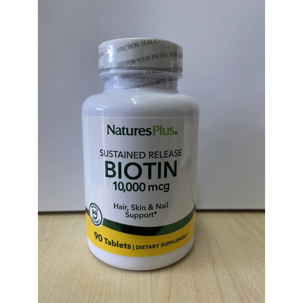 พร้อมส่งจากไทย ไบโอติน Natures Plus Biotin 10mg 10000 mcg Sustained ...