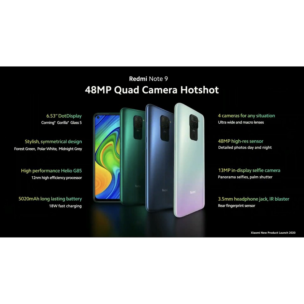 Xiaomi Redmi Note 9 (Ram 3/64) (Ram 4/128) รับประกันศูนย์ไทย 15 เดือน ...