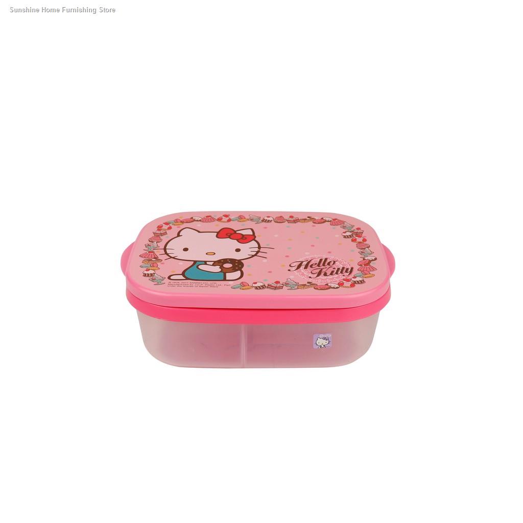 ข้อเสนอพิเศษ Super Lock กล่องถนอมอาหาร ฝาปิด 2 ชั้น Hello Kitty Container Box ลายลิขสิทธิ์แท้ ...