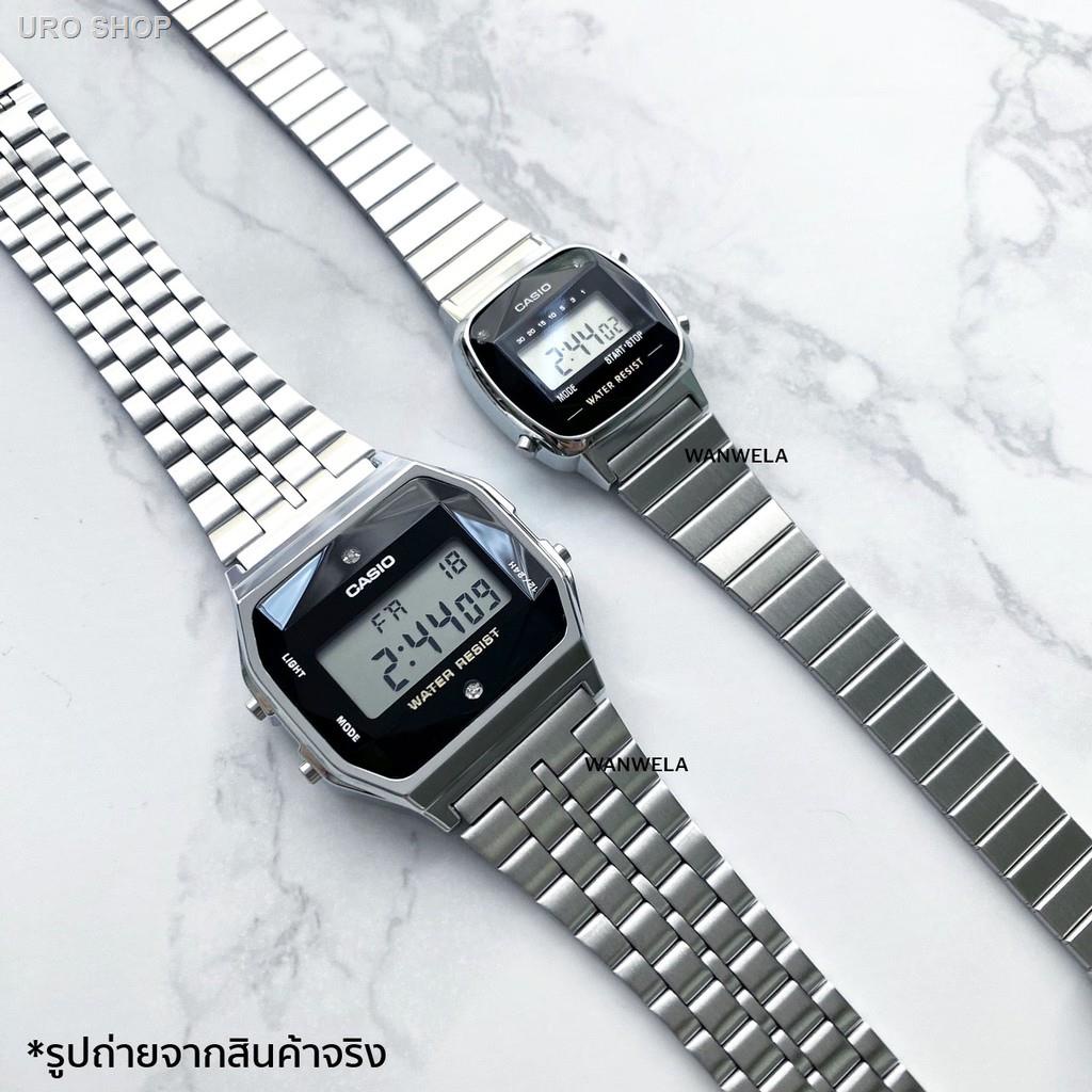 ของแท้ นาฬิกาข้อมือ Casio รุ่น A159 และ LA670 ประดับเพชร (A159WAD-1DF ...