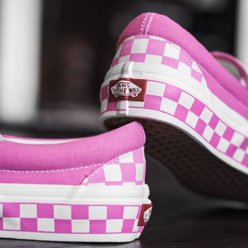 Vans Slip On Nextor Checkerboard รองเท้าผ้าใบลําลอง สีชมพู - clawstore ...