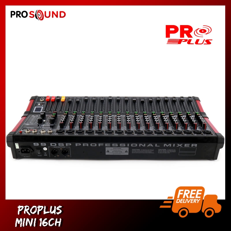 มิกเซอร์ Mixer PROPLUS MINI 16CH เสียงดี ราคา ถูก มีเอฟเฟ็กแท้ ส่งฟรี ติดต่อ PRO-SOUND ...