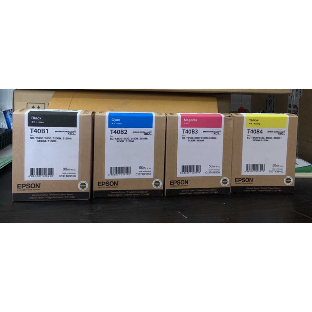 EPSON T40B1 T40B2 T40B3 T40B4 EPSON INK FOR SC-T31305130 ...