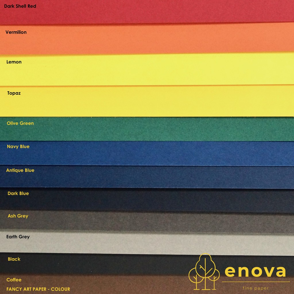 กระดาษศิลปะแฟนซี ENOVA | เคสสีแดงเข้ม Dark Shell | A4 250GSM (สีแดง ...