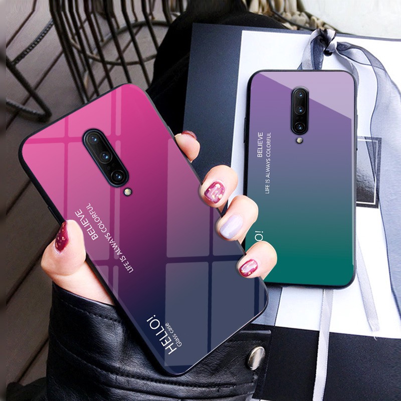 เคสโ OnePlus 7 Pro Hard Glass Phone case cover - mooda.th - ThaiPick